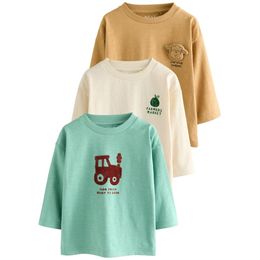 next Shirt boy Beige, Brown, Green size 5-6 yrs