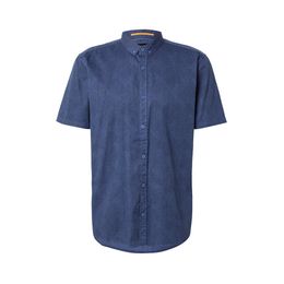 Qs Button Up Shirt male Blue size XS