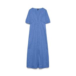 Véro Moda VERO MODA Kleid 'VMSIGNE' Damen Größe 38 blau Winterkleid