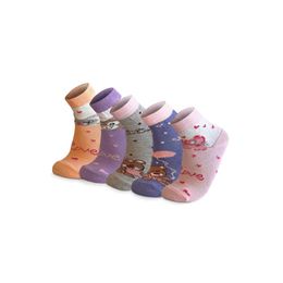 Crea Socks Socken 'S&uuml;&szlig;e Tiere' M&auml;dchen Gr&ouml;&szlig;e 33/36 bunt