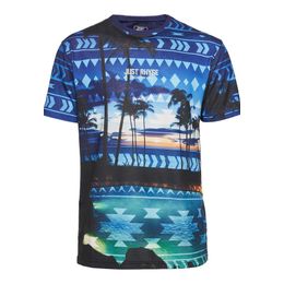 Just Rhyse Shirt 'Palm Coast' male Blue size XXXL