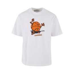 Market T-Shirt 'Devil Ball' Herren Größe XXL braun / orange / weiß