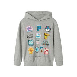 name it Sweatshirt 'NKMJIMM POKEMON' Jungen Gr&ouml;&szlig;e 134/140 azur / curry / grau / schwarz