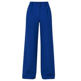 fashionshowcase Bundfaltenhose 'Seyra' Damen Gr&ouml;&szlig;e 36 blau