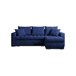 Ecksofa mit Schlaffunktion Luis blau Ma&szlig;e (cm): B: 238 H: 85 Sofas > Sofas nach Material > Stoffsofas &raquo; Sofa DE