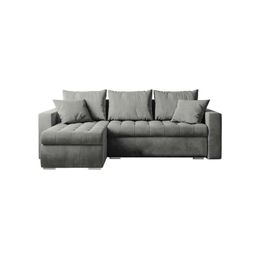 Ecksofa mit Schlaffunktion Luis grau Ma&szlig;e (cm): B: 238 H: 85 Sofas > Sofas nach Material > Stoffsofas &raquo; Sofa DE