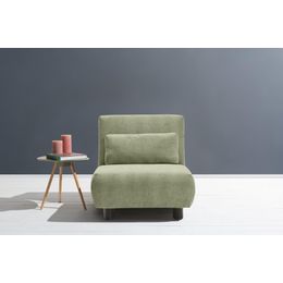 ell+ell Schlafsofa ELL + ELL "Minou", gr&uuml;n (hellgr&uuml;n), B:85cm H:88cm T:100cm, Sofas, Schlafsofa