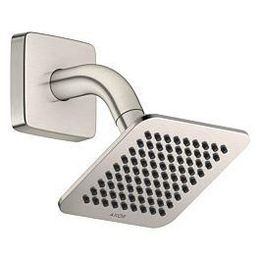 Hansgrohe AXOR Citterio C Duschkopf 28810800 1 Strahlart wassersparend mit Brausearm, 120x120mm, Edelstahl Finish
