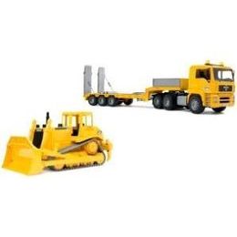 Bruder MAN TGA Tieflader mit Cat Bulldozer