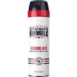 Konjac Sponge, Deo, RUMBLE MEN Dezodorant do ciała w sprayu Knock Out 200ml (Spray, 200 ml)