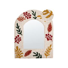 Beliani Wandspiegel KUTAISI in Weiß/Grün/Gelb - (W) 40 x (H) 50 x (L) 2 cm | Gr.: onesize