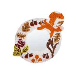 Beliani Wandspiegel BORITI in Weiß/Bunt - (W) 51 x (H) 40 x (L) 3 cm | Gr.: onesize