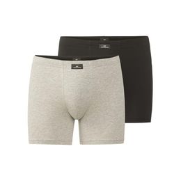 G&ouml;tzburg G&ouml;tzburg Long-Pants 2Er Pack X-Lastic in grau-dunkel-melange | Gr.: 6