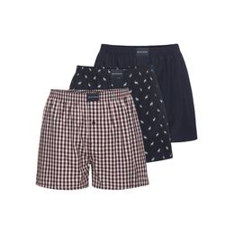 Tom Tailor X-Mas Boxershort 3Er Pack X-Mas in blau-dunkel-Karo | Gr.: XL
