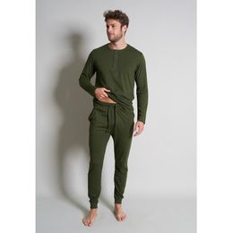 Tom Tailor Lange-Hose Cansas in grün-dunkel-uni | Gr.: L Tall