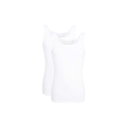Ceceba Tank-Top 2Er Pack Classic Double Rib in weiss | Gr.: 5