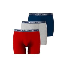 Tom Tailor Long-Pants 3Er Pack Buffer in rot-mittel-uni | Gr.: S