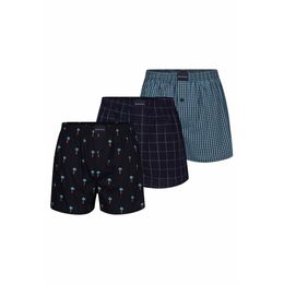 Tom Tailor Boxershort 3Er Pack Clubhouse in blau-dunkel-Allover | Gr.: 4