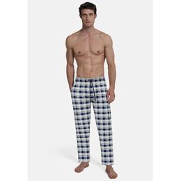 Bugatti Lange-Hose Genua in blau-dunkel-Karo | Gr.: 52