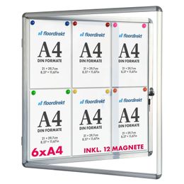 MASTER OF BOARDS Schaukasten Innen Premium 70 x 67 cm 6 x A4