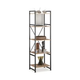 TecTake&reg; Regal, Industrial Style, mit 5 Ebenen, inklusive Kippschutz, 47,5 x 34,5 x 151,5 cm