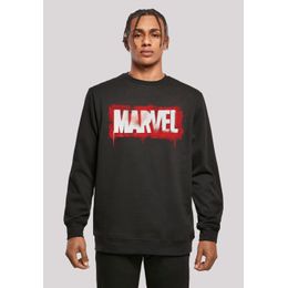 Sweatshirt F4NT4STIC "Marvel Logo", Herren, Gr. XL, schwarz, Obermaterial: 50% Baumwolle, 50% Polyester, regular fit, Rundhals, ohne B&uuml;ndchen, Sweatshirts Sweatshirt, Print