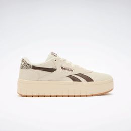 Reebok CLASSIC Damen Sneaker "REEBOK COURT ADVANCE SURGE", Gr. 40,5chalk, chalk, unearthed braun, Synthetik, Textil, animal-print, Schuhe, mit