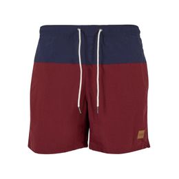 Urban Classics Badeshorts Herren Größe L navy / burgunder