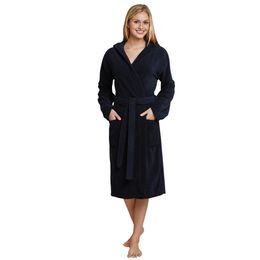 Schiesser Bademantel ' Essentials ' Damen Gr&ouml;&szlig;e XL navy