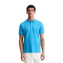 Marc O'Polo MARC O'POLO Herren Poloshirt "aus reiner Bio-Baumwolle", blau, Gr. XS, unifarben, Obermaterial: 100% Baumwolle, Shirts