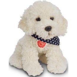 HERMANN TEDDY ORIGINAL Kuscheltier &raquo;Labradoodle sitzend, 30 cm&laquo; zum Teil aus recyceltem Material wei&szlig; Kuscheltier
