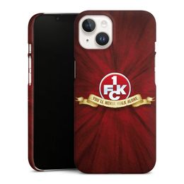 DeinDesign iPhone 14 Handy Premium Case Smartphone Handyh&uuml;lle Schutzh&uuml;lle matt Logo Official Licensed Product 1. Fc Kaiserslautern Premium Case
