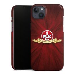 DeinDesign iPhone 14 Plus Handy Premium Case Smartphone Handyh&uuml;lle Schutzh&uuml;lle gl&auml;nzend Logo Official Licensed Product 1. Fc Kaiserslautern Premium Case