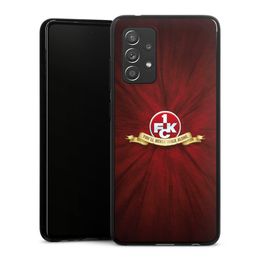 DeinDesign Galaxy A52s 5G Handy Silikon H&uuml;lle Case schwarz Handyh&uuml;lle Logo 1. Fc Kaiserslautern Official Licensed Product