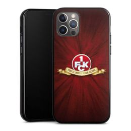 DeinDesign iPhone 12 Pro Handy Silikon H&uuml;lle Case schwarz Handyh&uuml;lle 1. Fc Kaiserslautern Official Licensed Product Logo