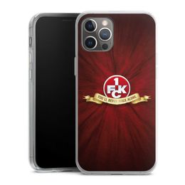 DeinDesign iPhone 12 Pro Max Handy Silikon H&uuml;lle Case transparent Handyh&uuml;lle 1. Fc Kaiserslautern Official Licensed Product Logo Silikon Case