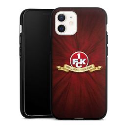 DeinDesign iPhone 12 Handy Silikon H&uuml;lle Case schwarz Handyh&uuml;lle 1. Fc Kaiserslautern Official Licensed Product Logo