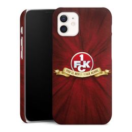 DeinDesign iPhone 12 mini Handy Premium Case Smartphone Handyh&uuml;lle Schutzh&uuml;lle matt 1. Fc Kaiserslautern Official Licensed Product Logo Premium Case