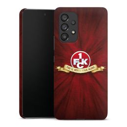 DeinDesign Galaxy A53 5G Handy Premium Case Smartphone Handyh&uuml;lle Schutzh&uuml;lle gl&auml;nzend 1. Fc Kaiserslautern Official Licensed Product Logo Premium Case