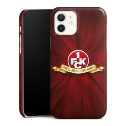 DeinDesign iPhone 12 Handy Premium Case Smartphone Handyh&uuml;lle Schutzh&uuml;lle gl&auml;nzend 1. Fc Kaiserslautern Official Licensed Product Logo Premium Case