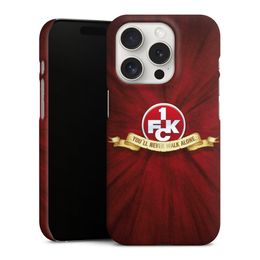 DeinDesign iPhone 15 Pro Handy Premium Case Smartphone Handyh&uuml;lle Schutzh&uuml;lle matt Logo Official Licensed Product 1. Fc Kaiserslautern Premium Case