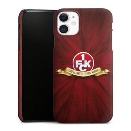 DeinDesign iPhone 11 Handy Premium Case Smartphone Handyh&uuml;lle Schutzh&uuml;lle matt 1. Fc Kaiserslautern Official Licensed Product Logo Premium Case