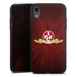 DeinDesign iPhone Xr Handy Silikon H&uuml;lle Case schwarz Handyh&uuml;lle Logo Official Licensed Product 1. Fc Kaiserslautern
