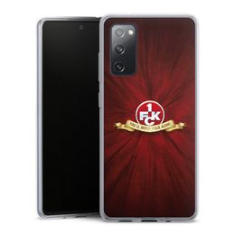 DeinDesign Galaxy S20 FE Handy Silikon H&uuml;lle Case transparent Handyh&uuml;lle 1. Fc Kaiserslautern Official Licensed Product Logo Silikon Case