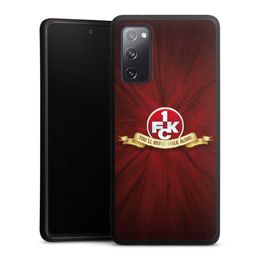 DeinDesign Galaxy S20 FE Handy Premium Silikon H&uuml;lle Handyh&uuml;lle schwarz Case 1. Fc Kaiserslautern Official Licensed Product Logo Silikon Premium Case