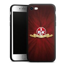 DeinDesign iPhone SE (2022) Handy Premium Silikon H&uuml;lle Handyh&uuml;lle schwarz Case Logo Official Licensed Product 1. Fc Kaiserslautern Silikon Premium Case