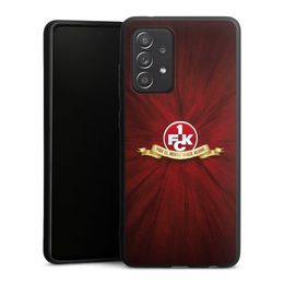 DeinDesign Galaxy A52s 5G Handy Premium Silikon H&uuml;lle Handyh&uuml;lle schwarz Case Logo 1. Fc Kaiserslautern Official Licensed Product Silikon Premium Case