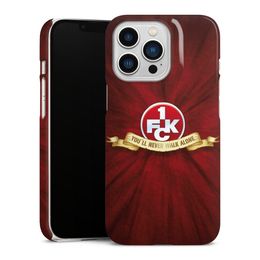 DeinDesign iPhone 13 Pro Handy Premium Case Smartphone Handyh&uuml;lle Schutzh&uuml;lle gl&auml;nzend Logo Official Licensed Product 1. Fc Kaiserslautern Premium Case