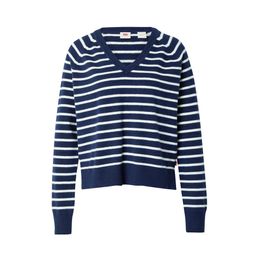 Levi's Levi's 'Supersoft V-Neck Pullover Sweater' Damen Gr&ouml;&szlig;e L marine / wei&szlig;