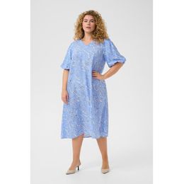 Kaffe curve Kleid KChannia A-shape in Vista Blue W. Nantucket AOP | Gr.: 54